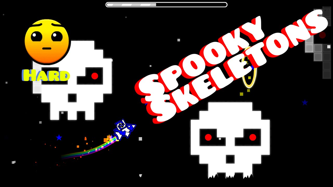 Esqueletos en Geometry Dash!! - Geometry Dash [1.9] - Spooky skeletons ...