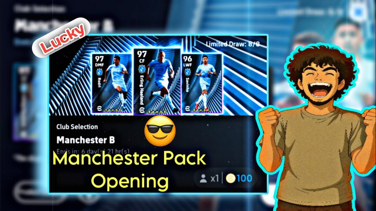 Best Manchester B Pack Opening Ever?! 💥 Crazy Luck😱 | eFootball Mobile ...