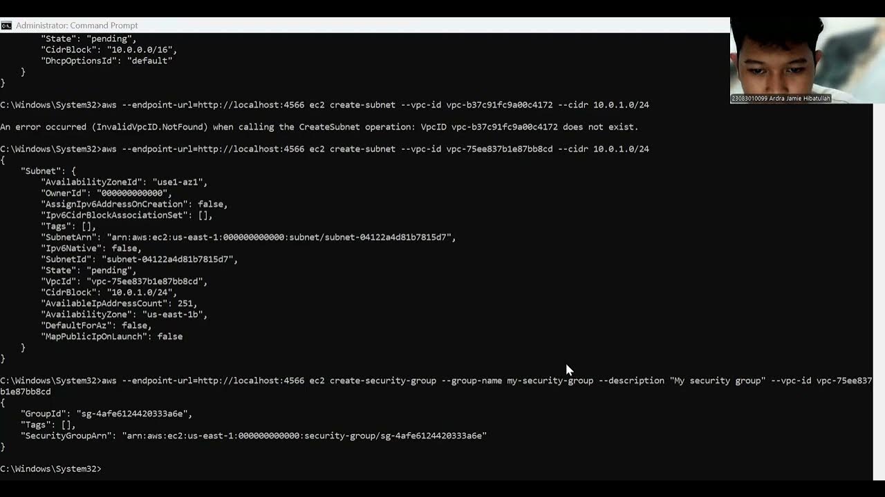 Komputasi Awan -Ec2 pada Local Stack- dengan cmd Administrator - YouTube