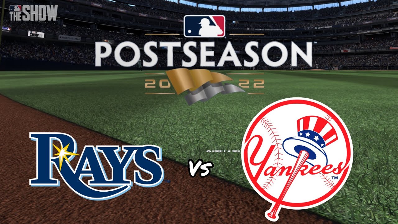 MLB The Show 22 | Rays vs. Yankees ALDS Game 1 - YouTube