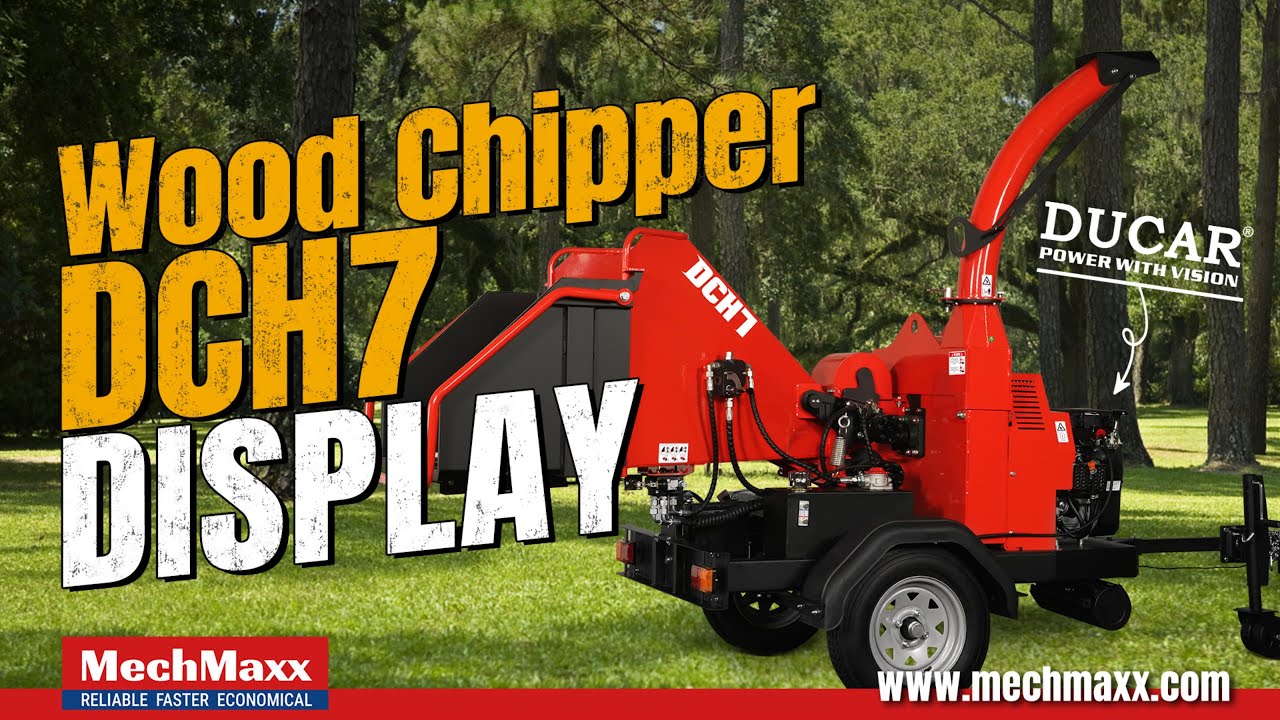 Product Display of MechMaxx Ducar Hydraulic Feeding Wood Chipper DCH7 ...