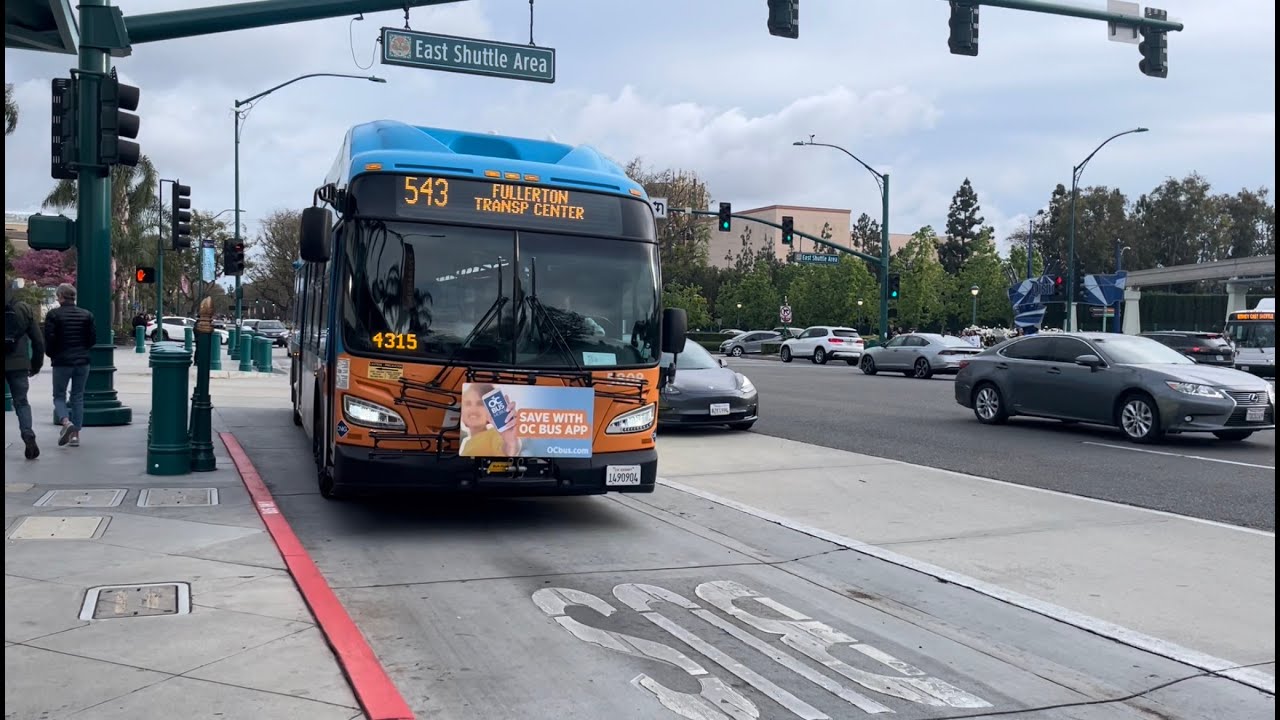 Los Angeles Metro, ART, and OC Buses at Disneyland Resort - YouTube