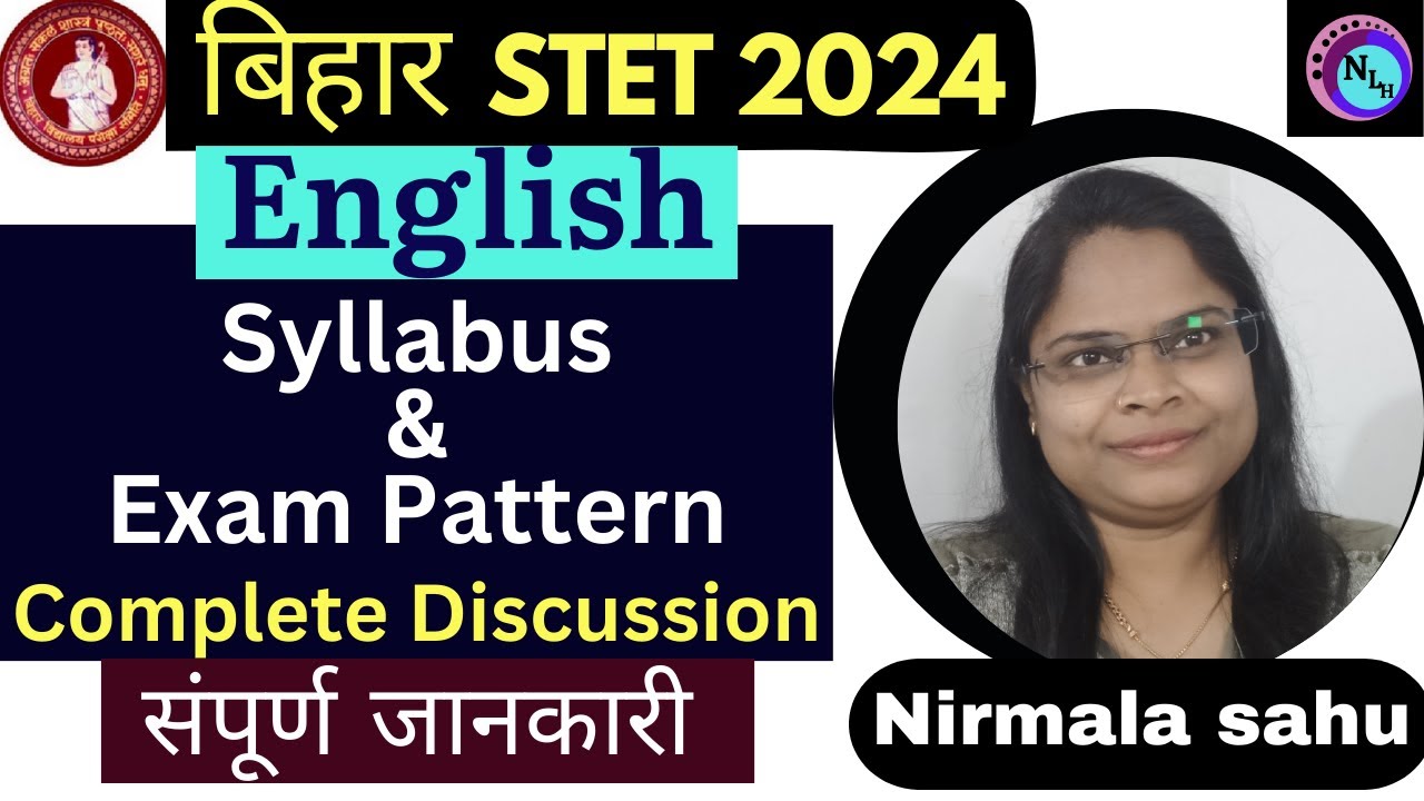 बिहार - BIHAR STET 2024 | PAPER 1 ENGLISH GRAMMAR CLASS | SYLLABUS ...