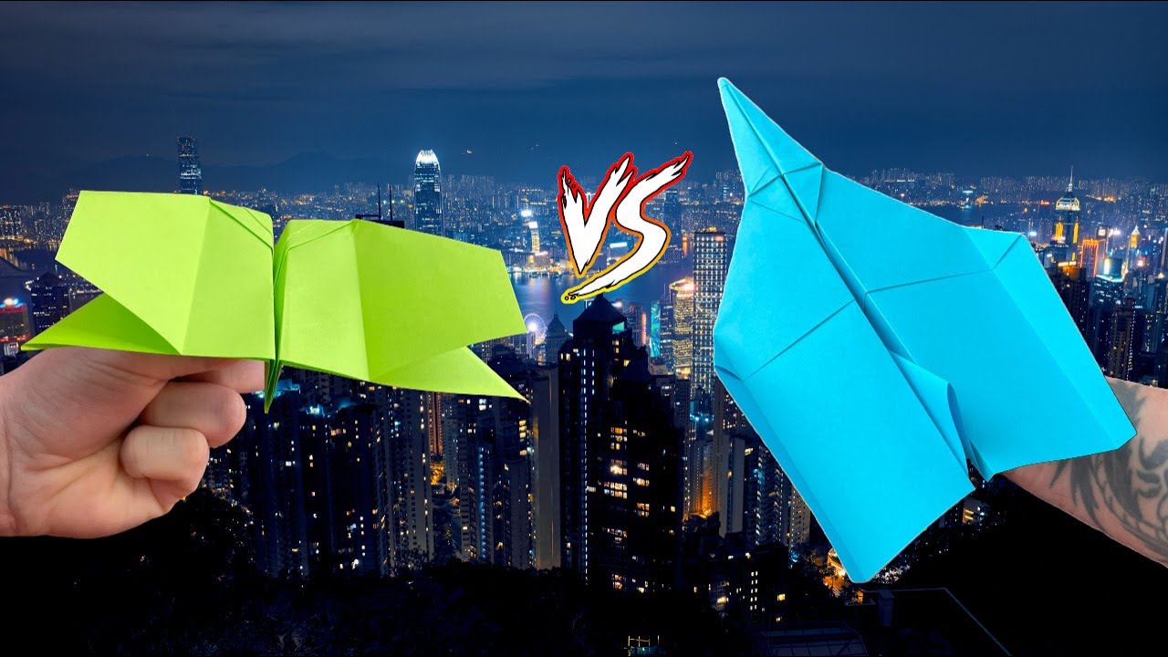 Space Fighter vs. Jet Fighter | How to Make a Paper Airplane Fly Far ...