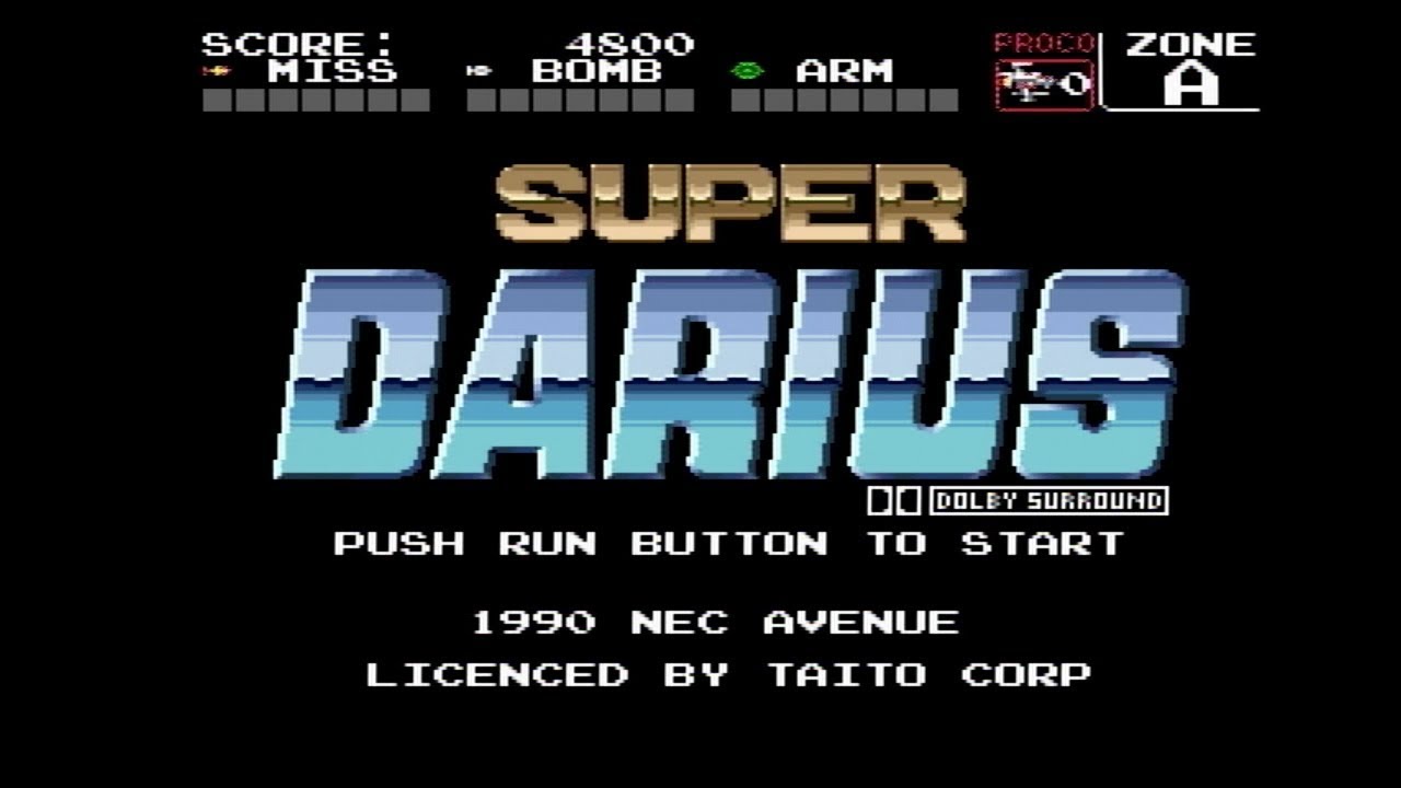 SUPER DARIUS (PC-Engine CD-ROM2) 血迷った単発実況w - YouTube