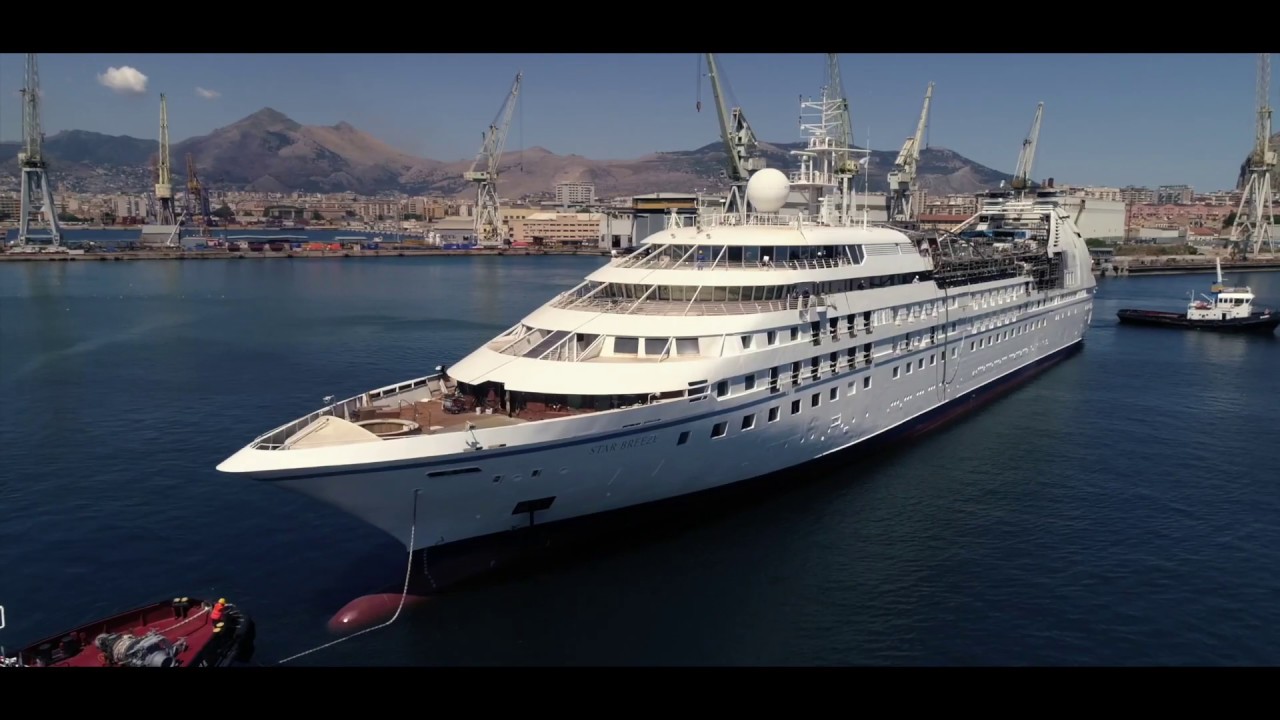 Star Breeze: Lengthening a Cruise Ship in Palermo Shipyard ...