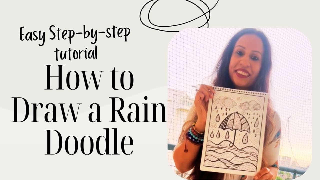 How to Draw a Rain Doodle | Easy Step-by-Step Tutorial - YouTube