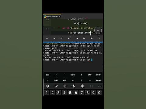 Now you can send encrypted message 🔥 #python #pythonproject - YouTube