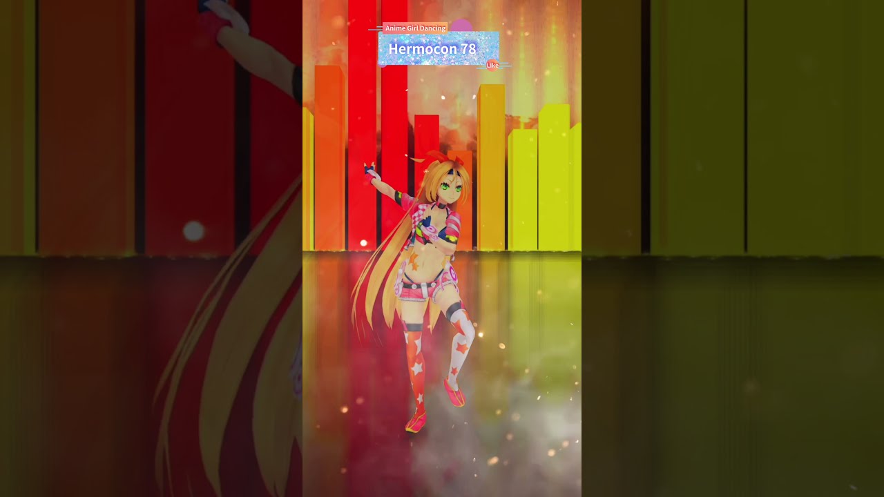 Cute anime girl dancing on the stage #shorts - YouTube
