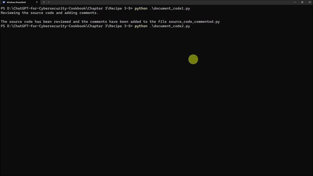 ChatGPT for Cybersecurity Cookbook | 3. Code Analysis and Secure ...