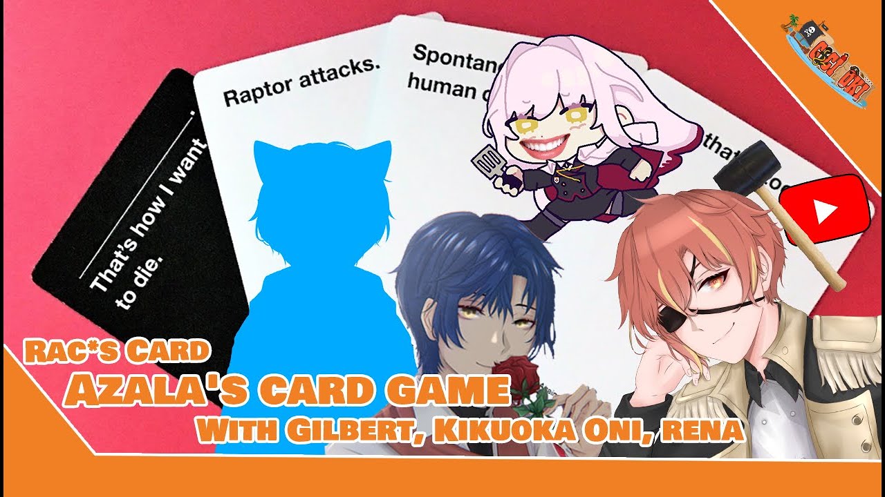 Semoga Tidak Ter Bonk | Azala's card game With Gilbert, Aoi Rena, And ...