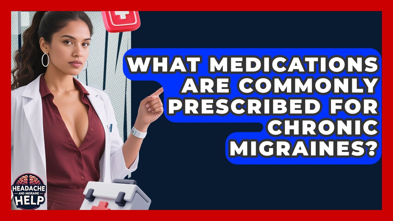 What Medications Are Commonly Prescribed for Chronic Migraines ...