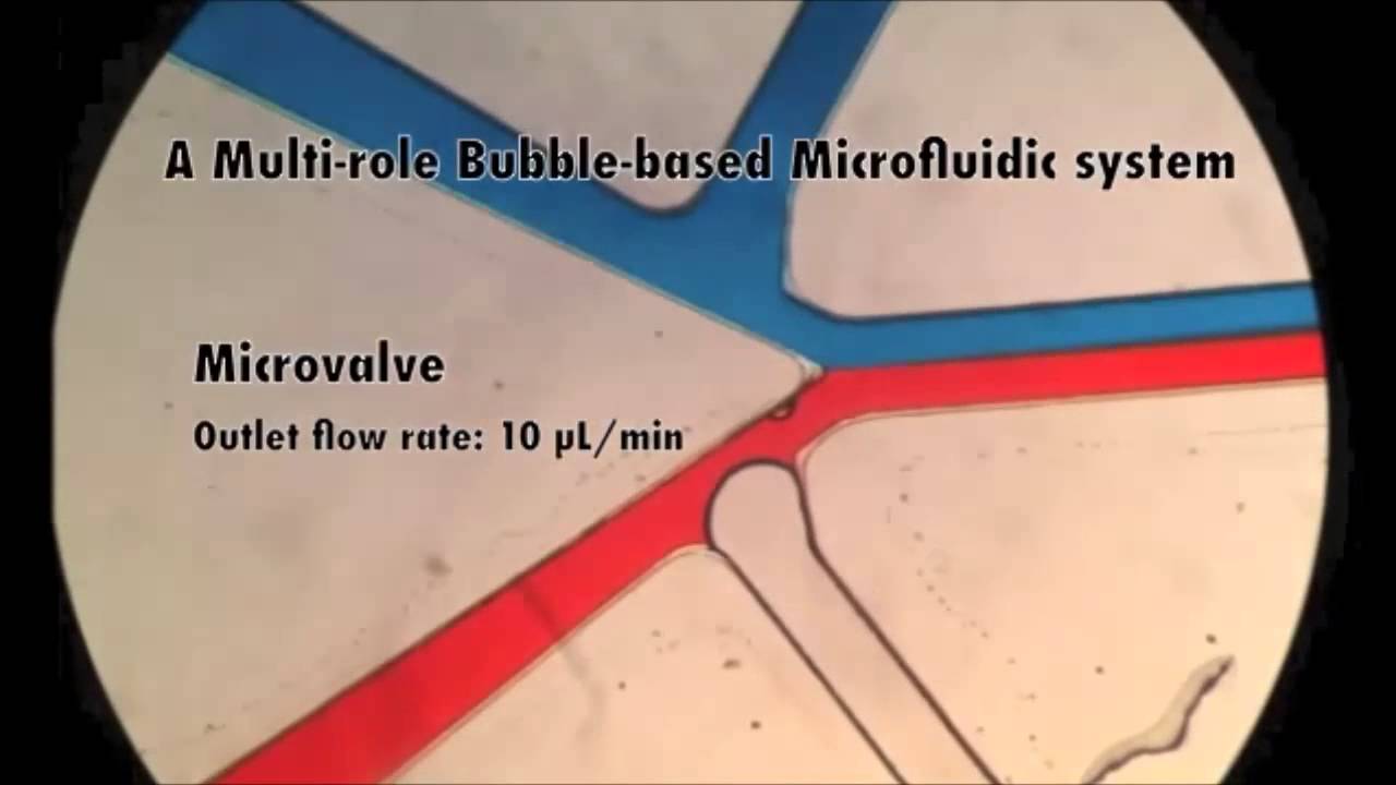 A multi-functional bubble-based microfluidic system - YouTube