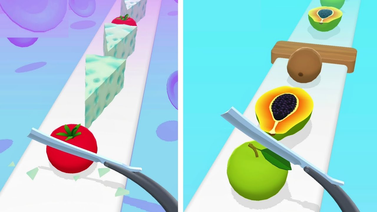 Perfect Slices Game! Very satisfying and relaxing ASMR slicing video ...