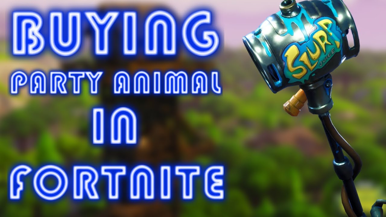 BUYING THE PARTY ANIMAL PICKAXE | Fortnite - YouTube