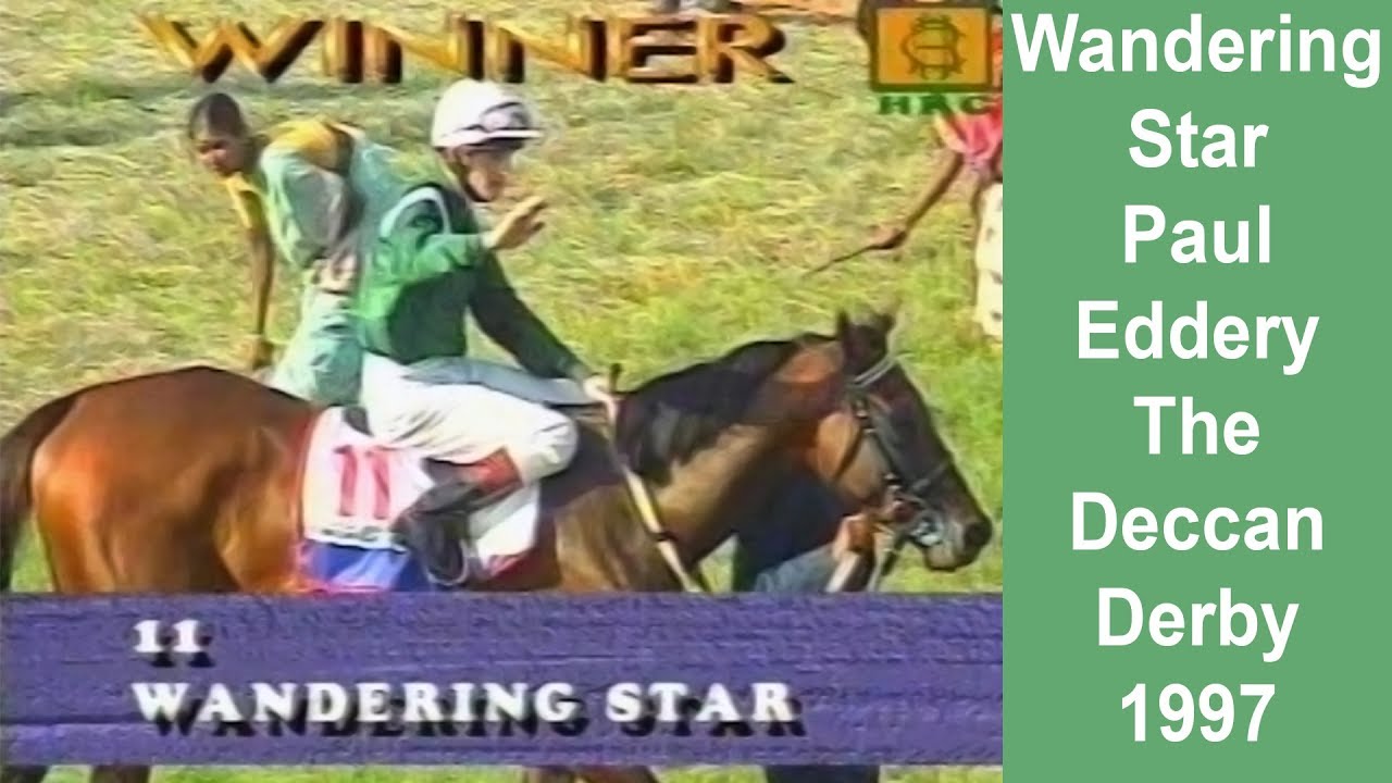 Wandering Star with Paul Eddery up wins The Deccan Derby 1997 - YouTube