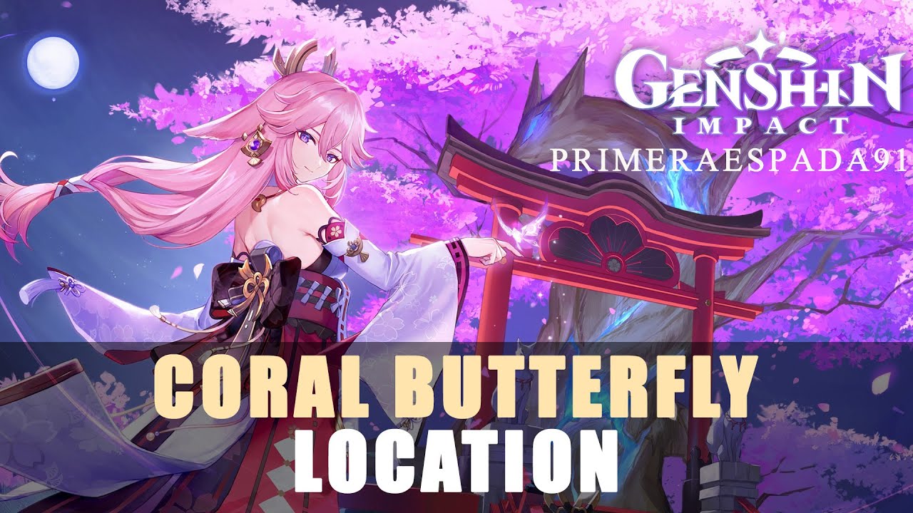 Genshin Impact: Coral Butterfly Location - YouTube