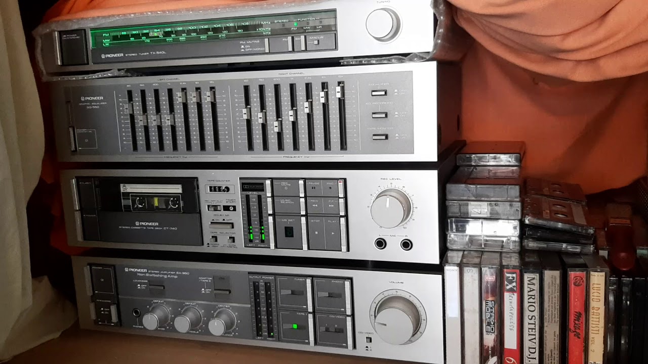 Pioneer SA950+pioneer CT740+equalizzatore pioneer e radio pioneer - YouTube