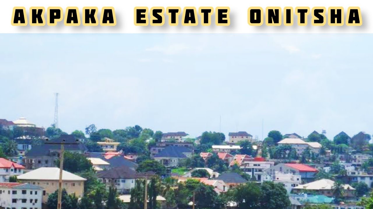 Driving through AKPAKA ESTATE in ONITSHA ANAMBRA STATE of NIGERIA ...