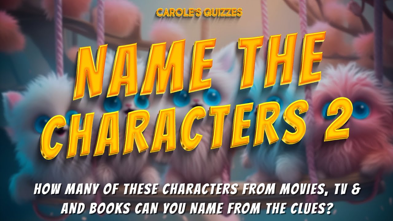 Name The Characters Part 2: Guess These 50 Fictional Characters! - YouTube