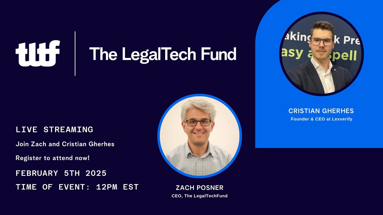 LinkedIn Live: The LegalTech Fund x Lexverify - YouTube