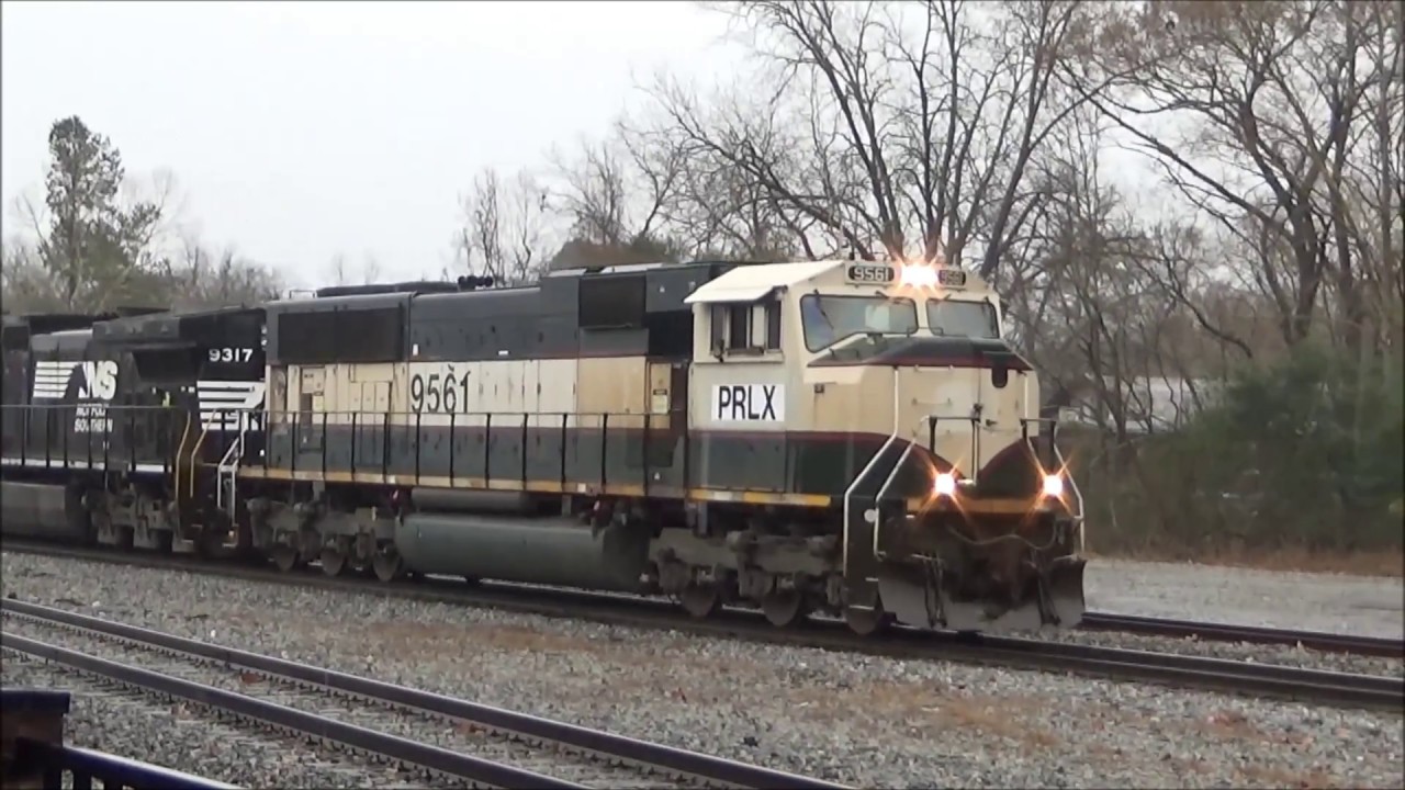 PRLX SD70MAC Leading NS 373 in Millen, GA 2/7/18 - YouTube