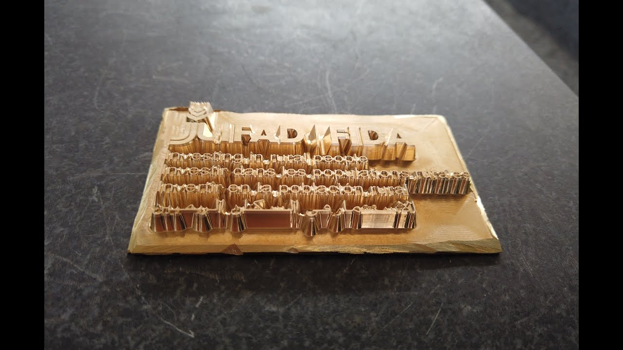 Brass Embossing Die Making - YouTube