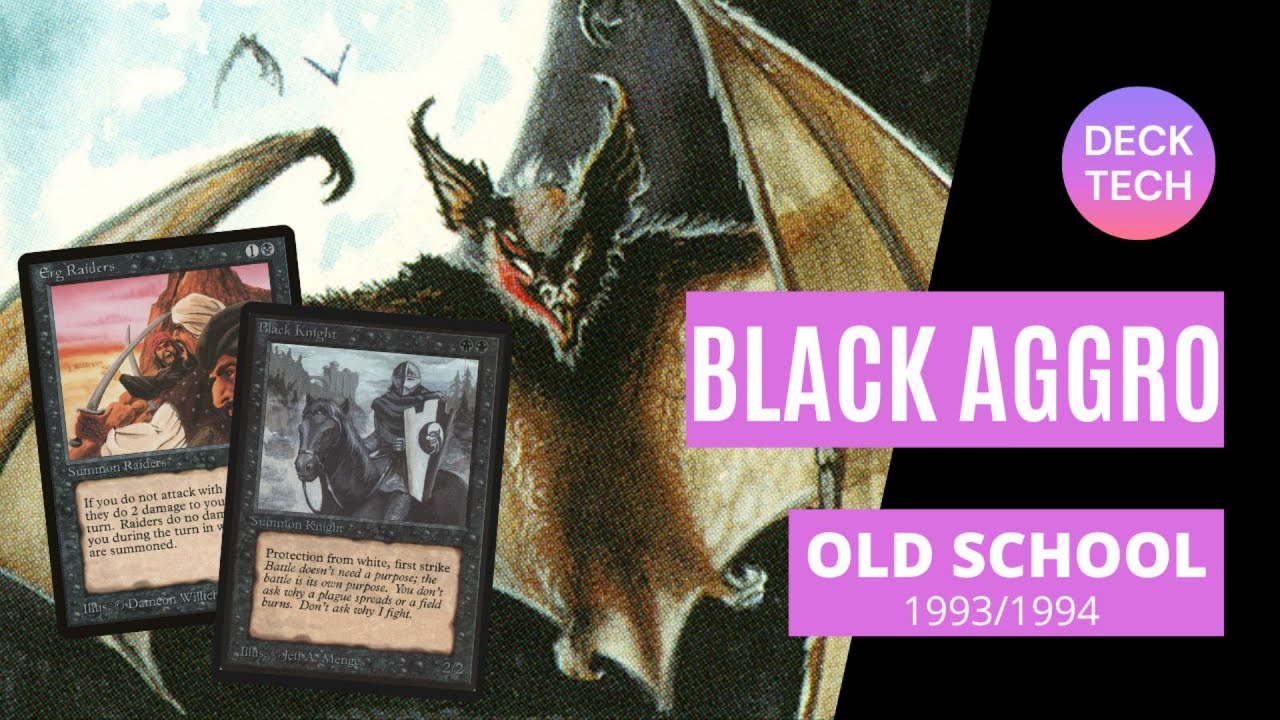 MONO BLACK AGGRO: deck tech OLD SCHOOL MAGIC 93/94 MTG - YouTube