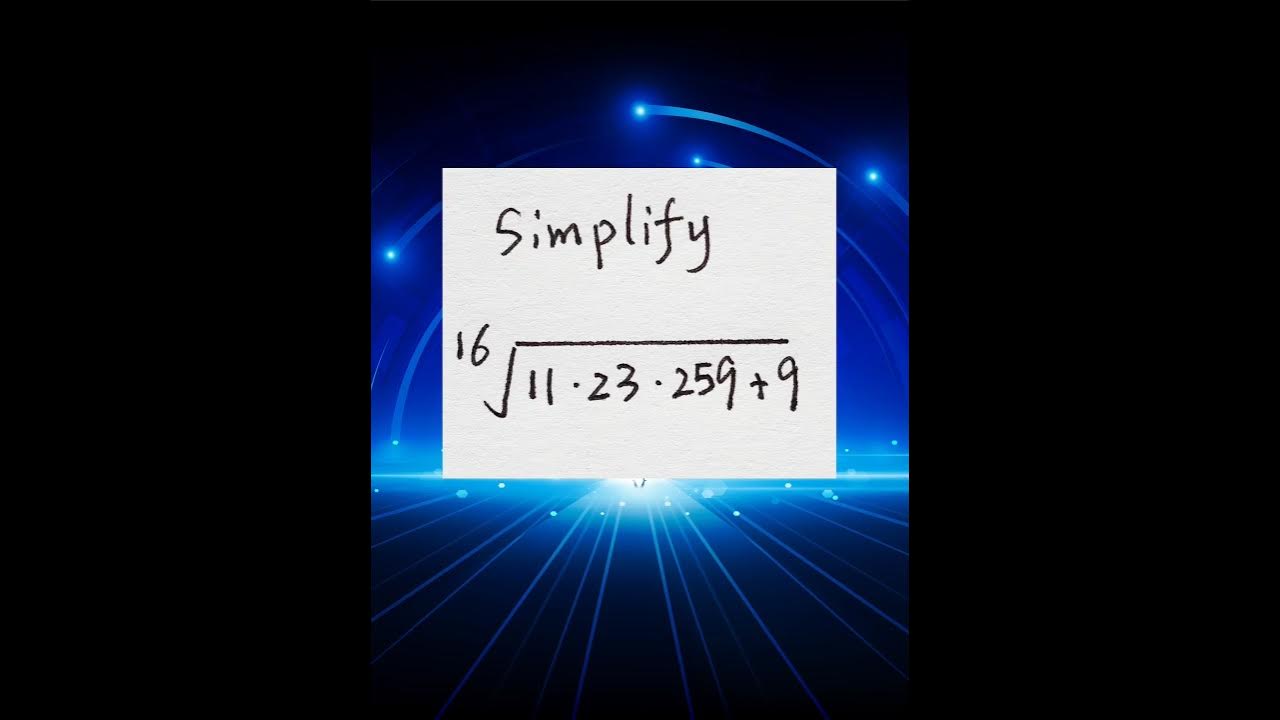 nice algebra problem | simplify skills - YouTube