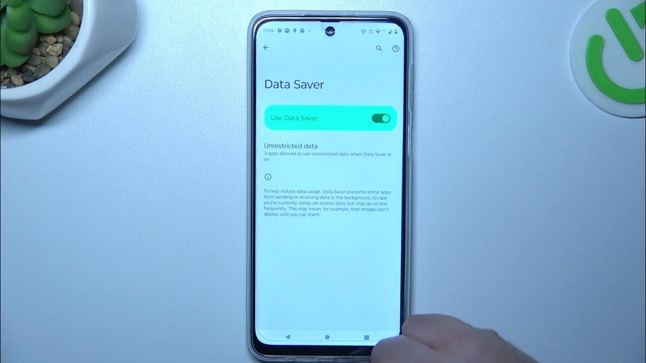 How to Enable Data Saver on MOTOROLA Moto G22? - YouTube