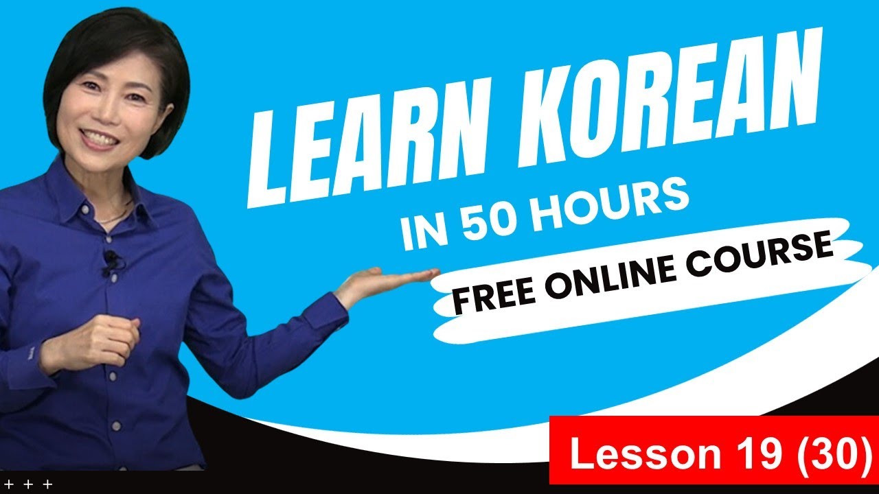 Korean language lesson for beginners | Free Online Course for Korean ...