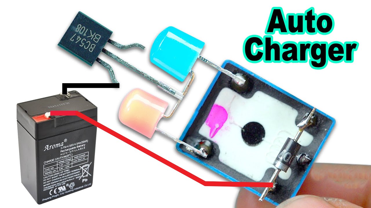 6v Auto Cut Off Battery Charger || Auto Charger - YouTube