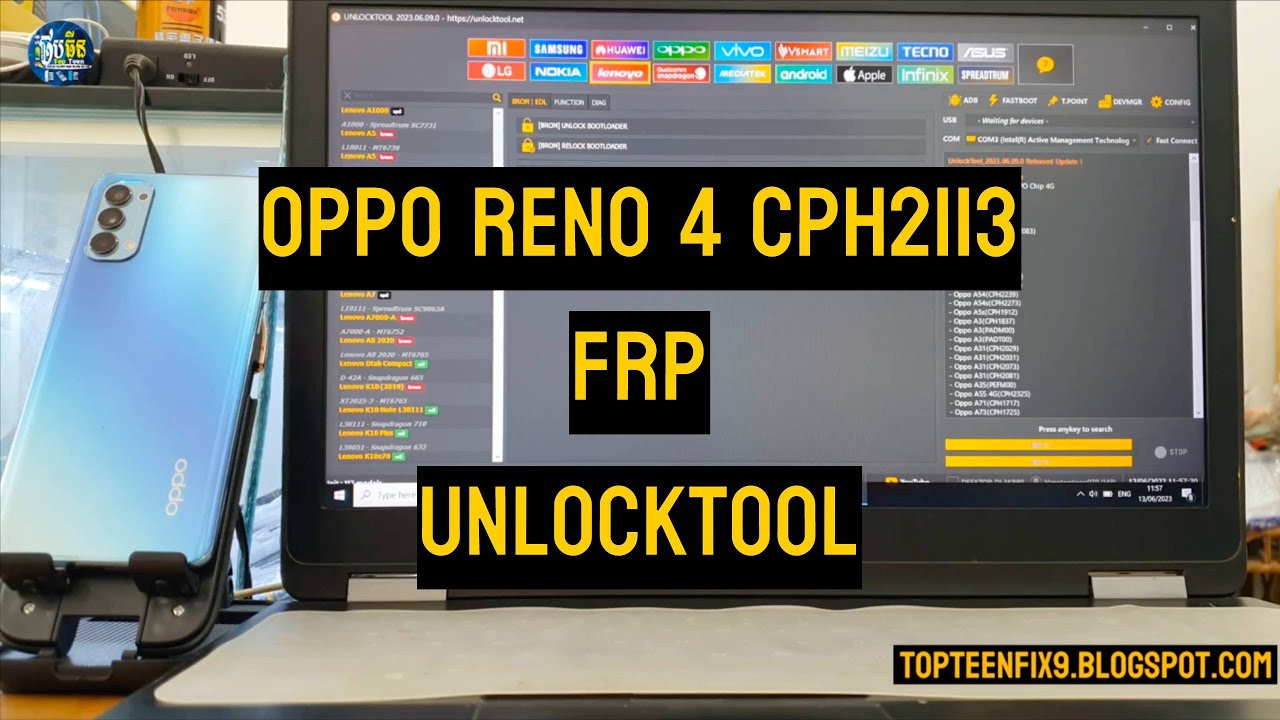 Oppo Reno 4 CHP2113 FRP UnlockTool - YouTube