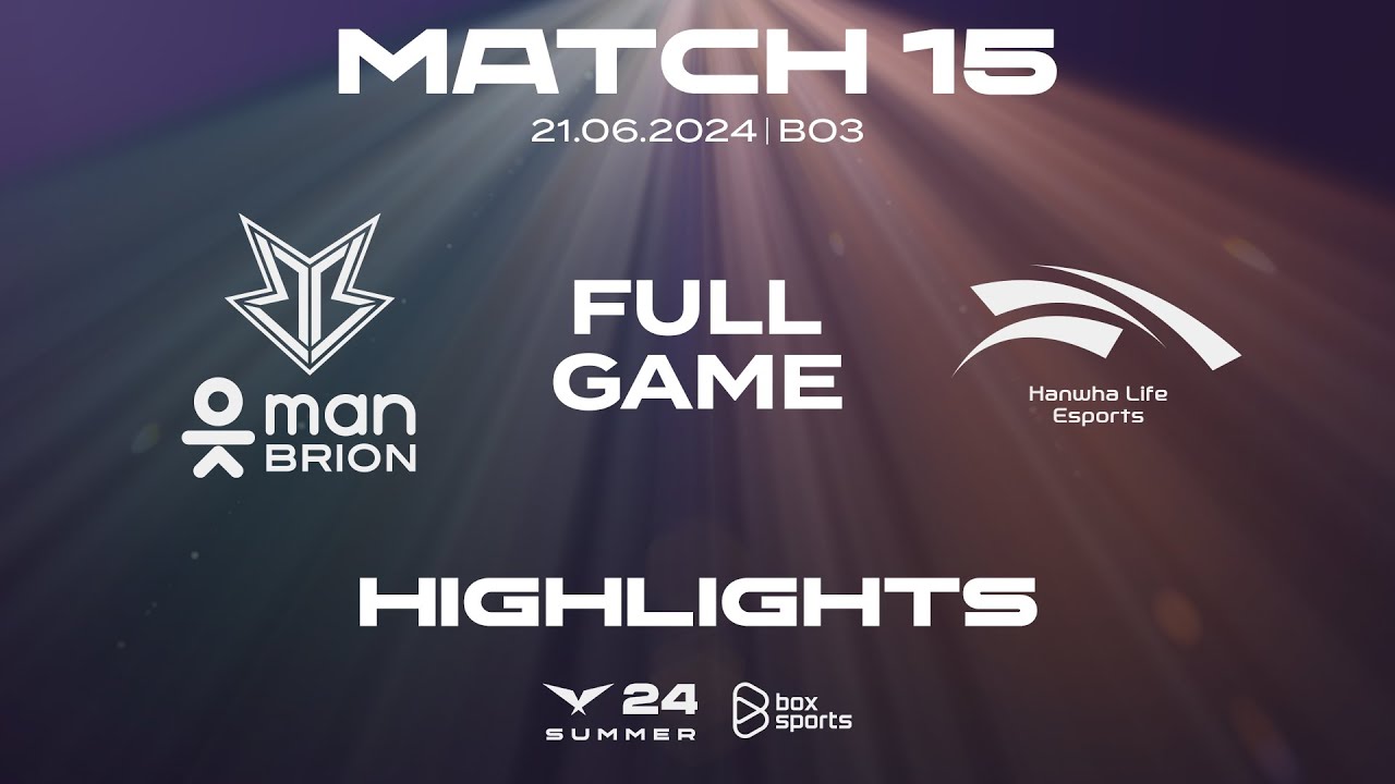 Full Highlights BRO vs HLE | Match 15 | LCK Mùa Hè 2024 - YouTube