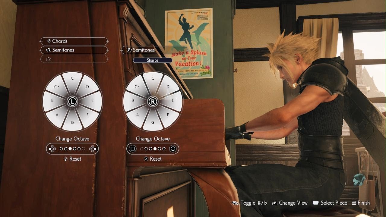 FINAL FANTASY VII REBIRTH DEMO Attempting to play The Fringes theme on ...