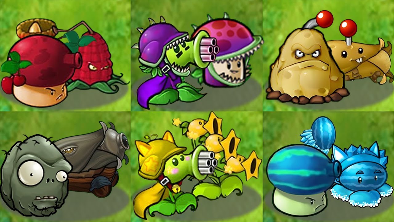 PVZ 1 Hybrid 3.3 Challenge - Team 2 Plants Hybrid PvZ Mod Vs Zomboni ...