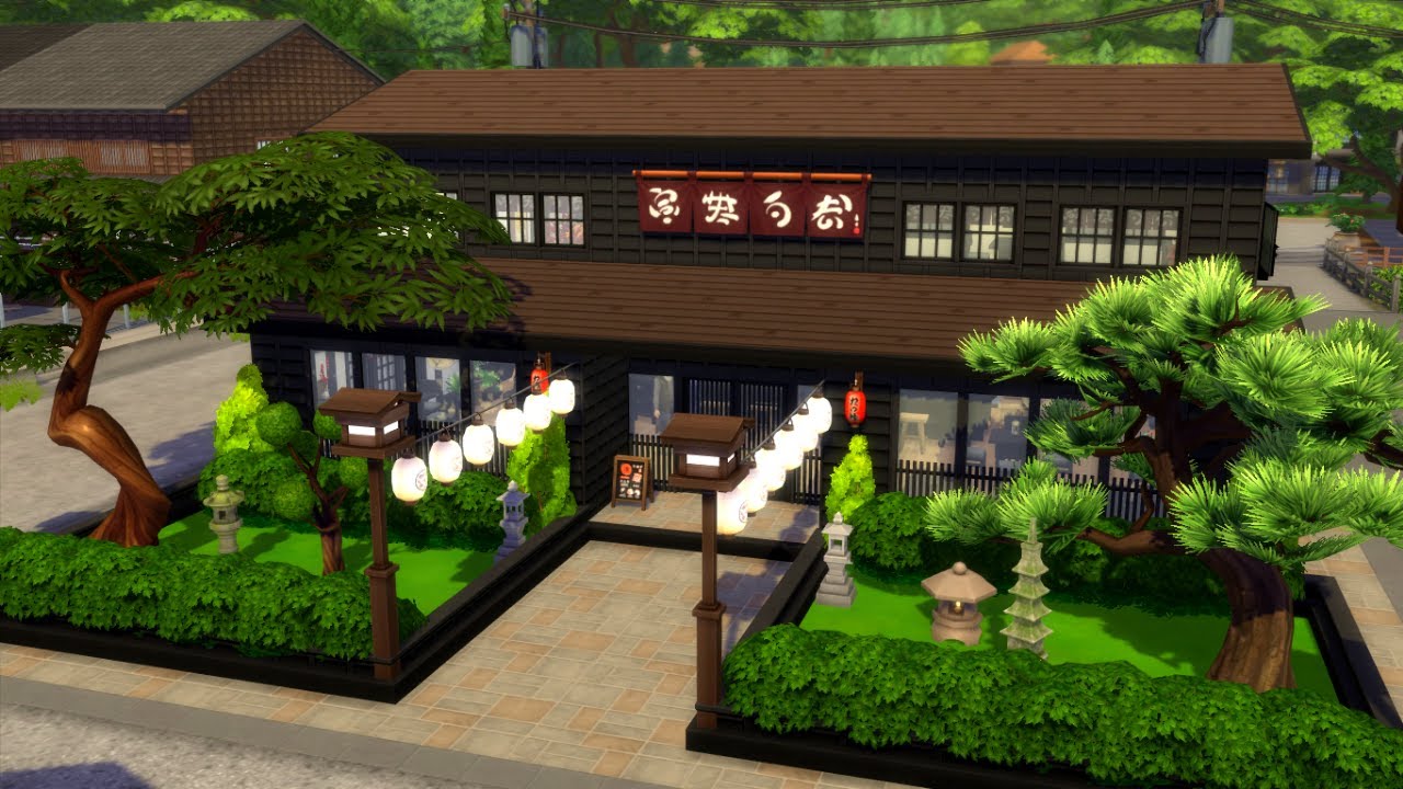 RESTAURANTE TRADICIONAL DE SUSHI - The Sims 4 - Speed Build - YouTube