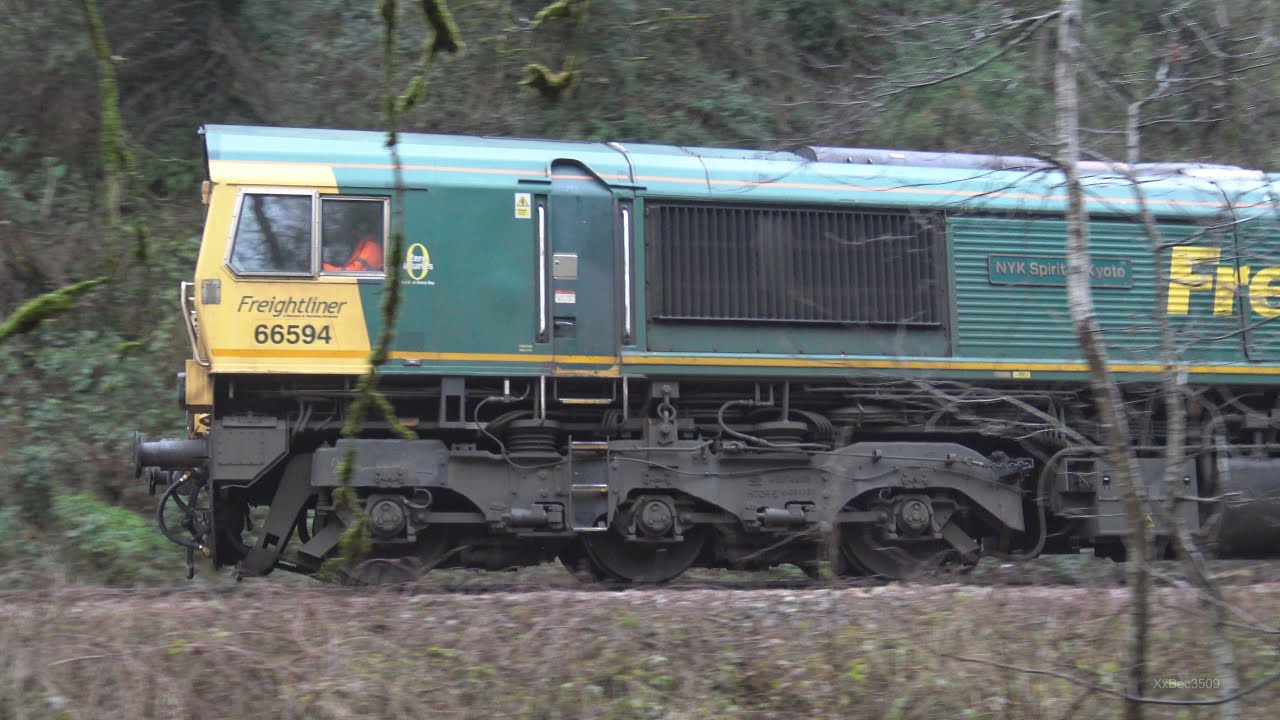 66594 Mendip Rail 6A18 0918 Whatley Quarry FLiner HH to Oxford Banbury ...