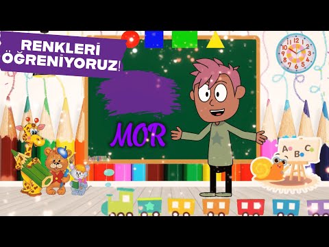 MOR RENGİ ÖĞRENİYORUM - Çocuklar Eğlenerek Renkleri Öğreniyor!
