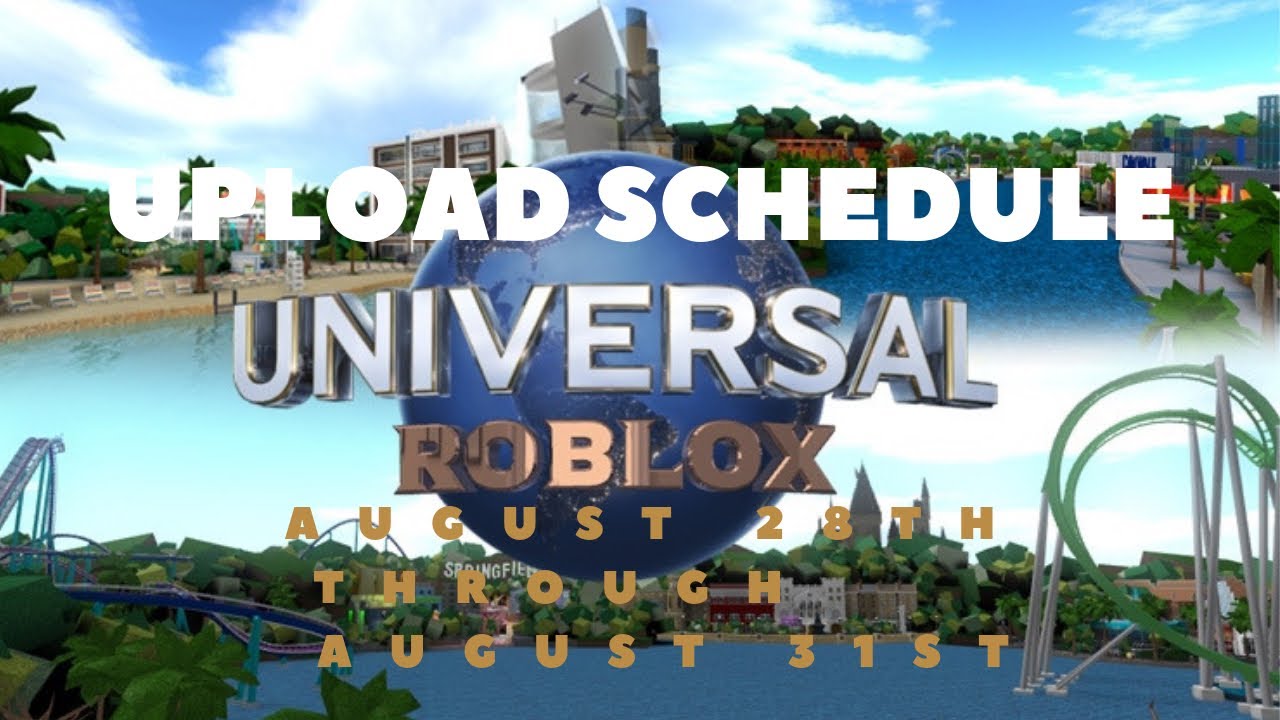Universal Roblox Newscast schedule | August 28th through August 31st ...