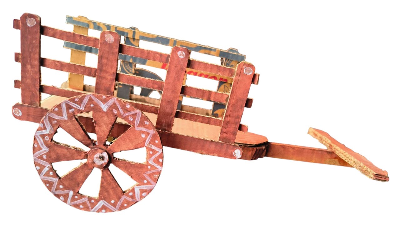 How to make RC cardboard bailgadi diy project work electrical bailgadi ...