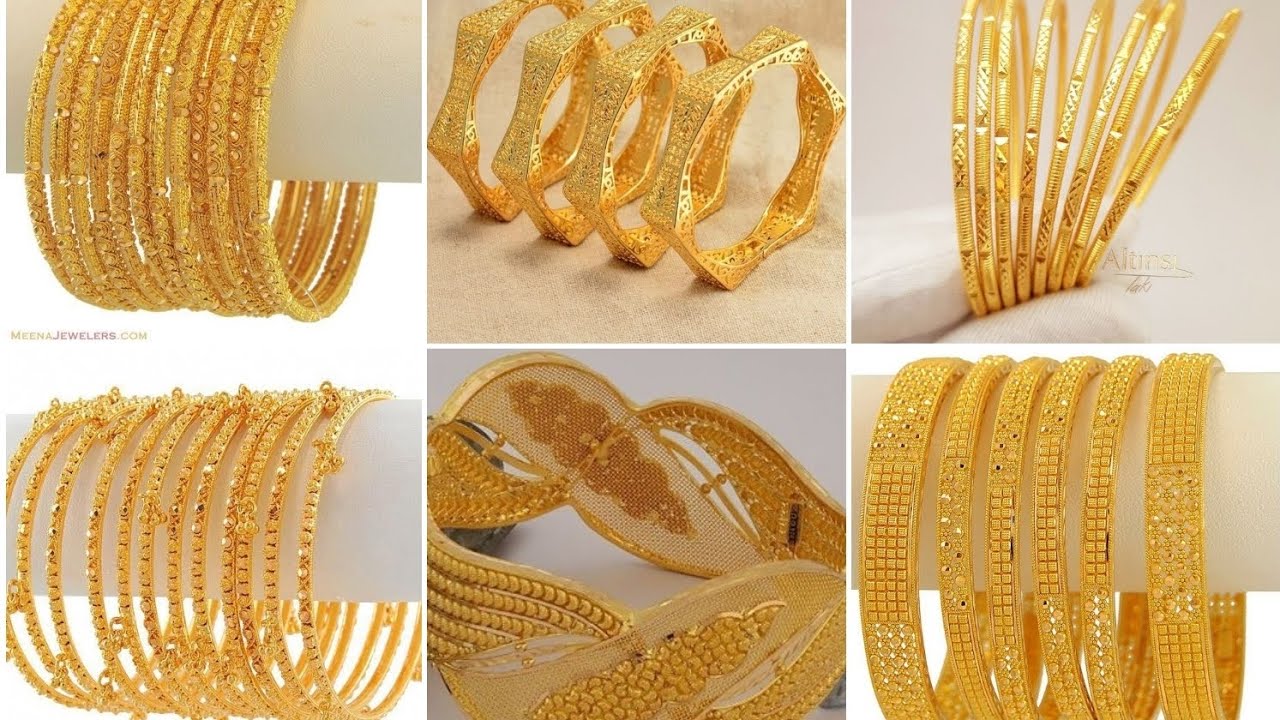 latest gold bangles design | gold bangles | gold k kangan | gold light ...