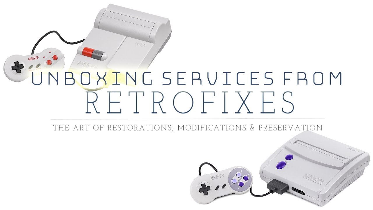 Unboxing NES-101 & SNES Jr. w/ Video Mods from RetroFixes - YouTube