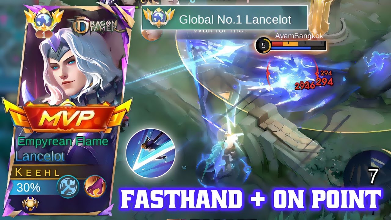 LANCELOT FASTHAND + ON POINT DASH COMBO! DESTROY ALL ENEMY EASY! TOP ...