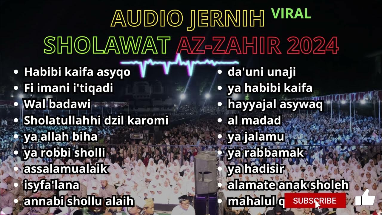 KUMPULAN SHOLAWAT AZ ZAHIR TERBARU 2024 FULL ALBUM | HABIB BIDIN - YouTube