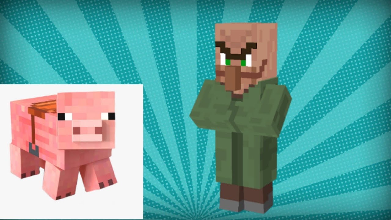 (DC2/minecraft) pig vs villager pt.1 - YouTube