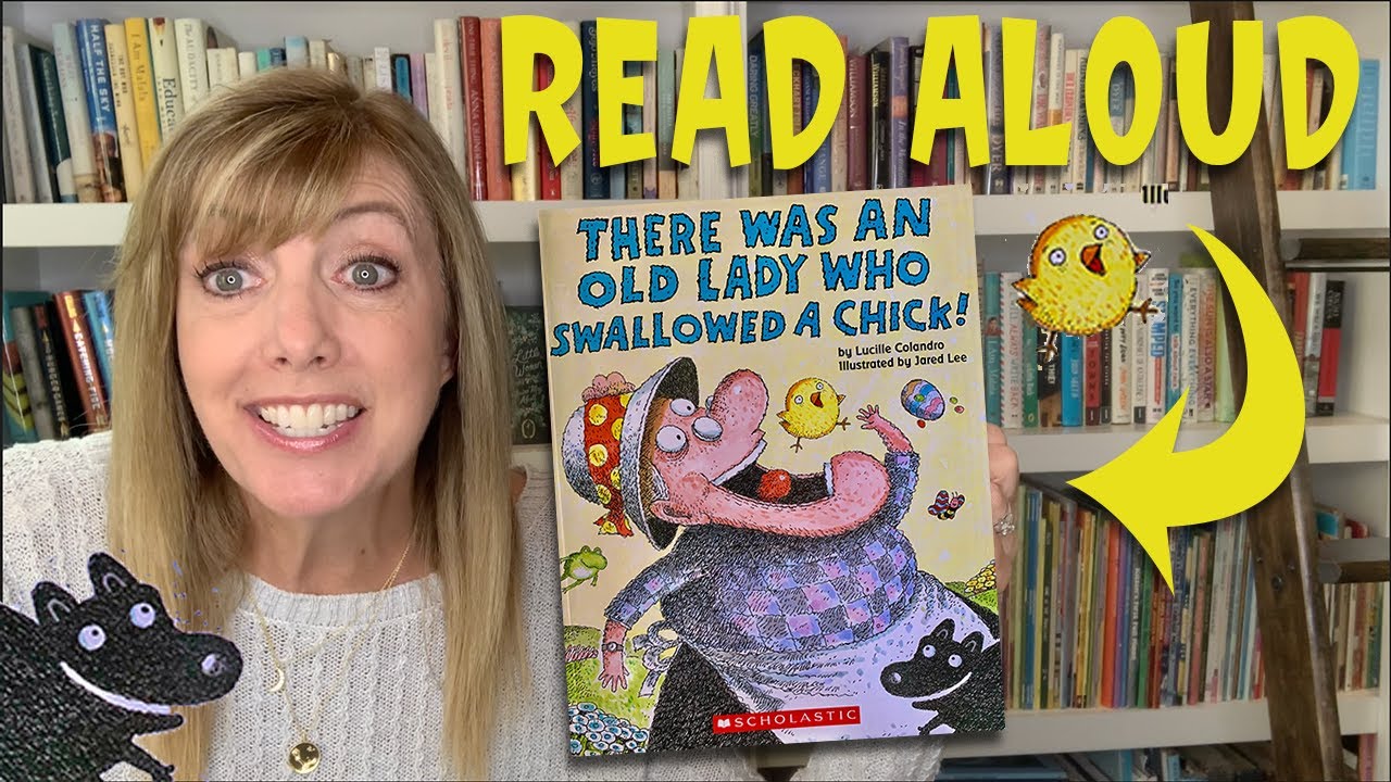 There Was An Old Lady Who Swallowed a Chick | Easter Books Read Aloud 🐣 ...