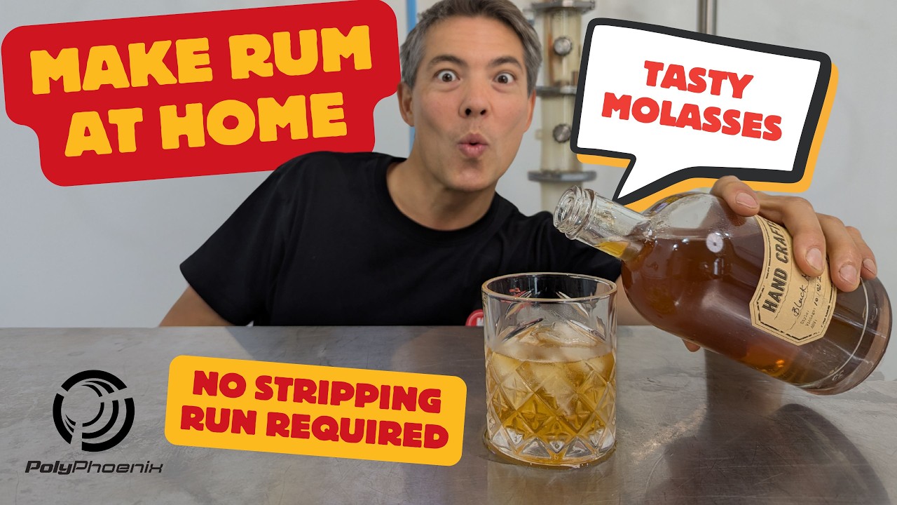 How to Distill Rum at Home using Golden Syrup & Molasses with Bubble ...