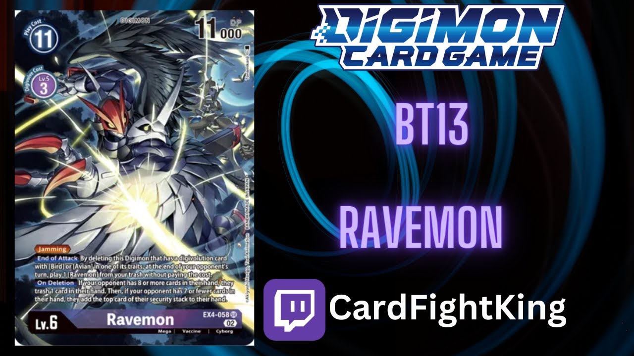 BT13 Ravemon Deck Profile | Digimon Card Game - YouTube