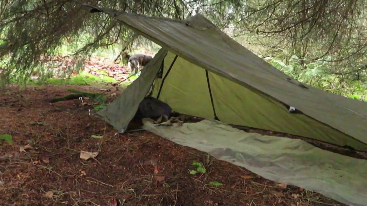one person bivvy tarptent,homemade, part 2 line set up - YouTube